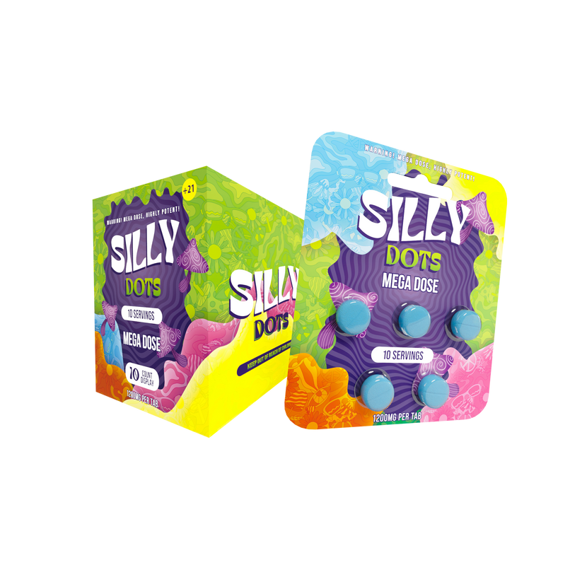 Silly Dots Mega Dose 1200mg Tabs Party Pack 5-Pack 10 Count – Purple ...