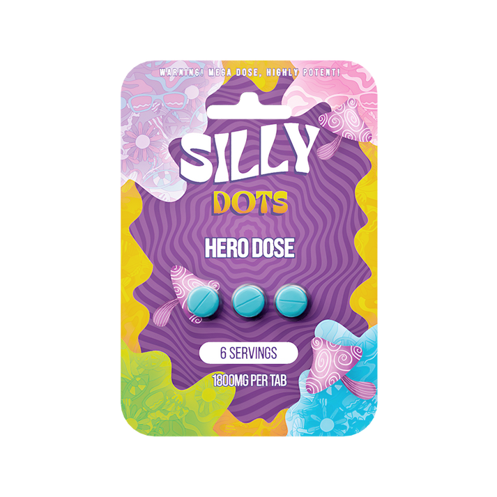 Silly Dots Hero Dose 1800mg Tabs | 3 Tabs – Purple Organics