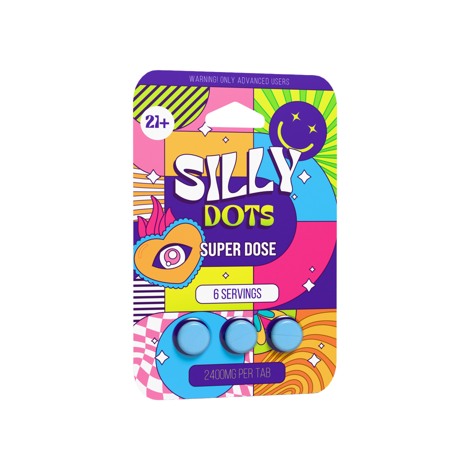 Silly Dots Mega Dose 1200mg Tabs | 3 Tabs – Purple Organics